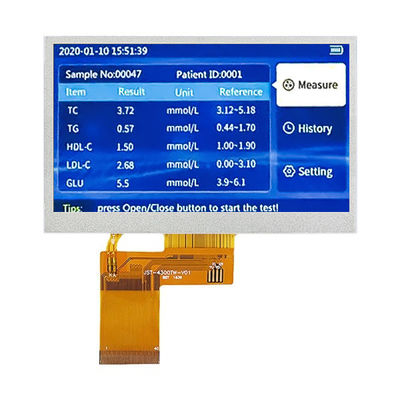 4.3 inch LCD TFT Display Module IPS TFT LCD Display Độ phân giải 800×480